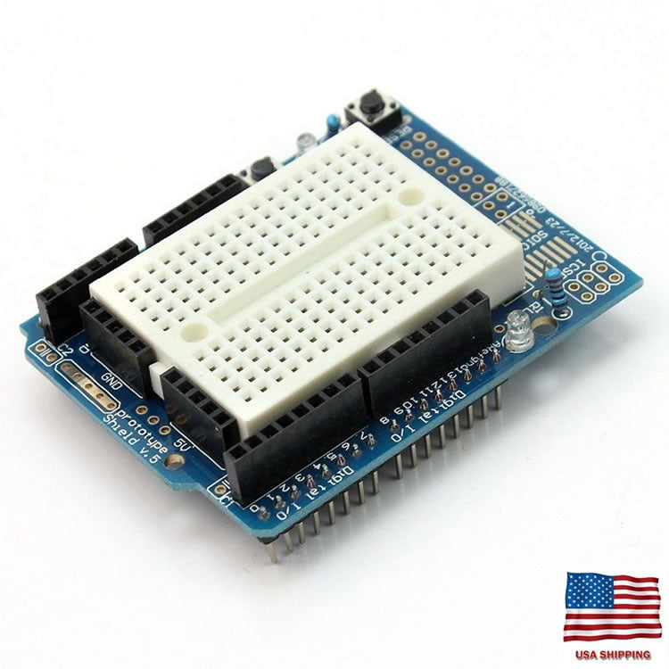 Prototyping Prototype Shield Protoshield With Mini Breadboard For Ardu